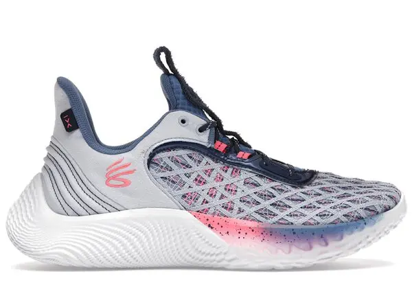 UA CURRY FLOW 9 “Rise & Grind”　28.0 Under Armour Curry Flow Rise And Grind Sneakers - Light Blue/Pink